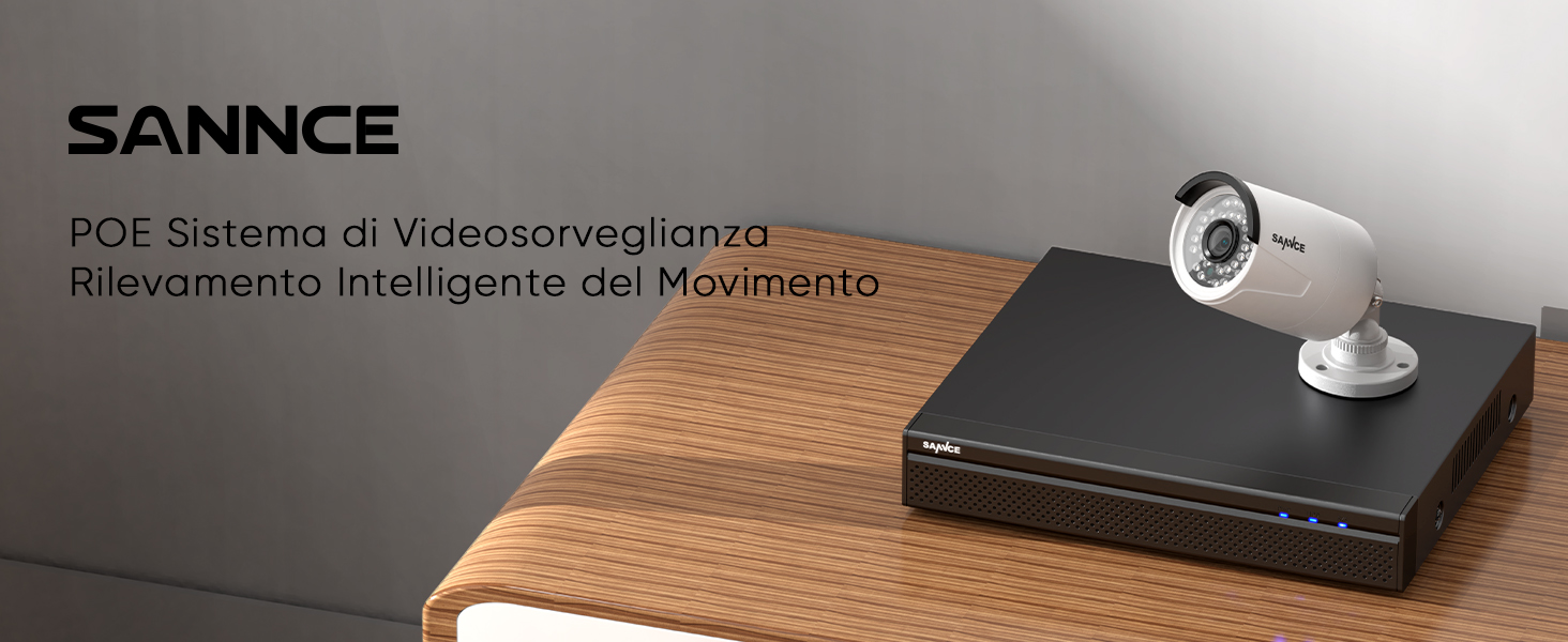 SANNCE Wired PoE CCTV Camera System,16CH NVR with 3MP×12 Security ...