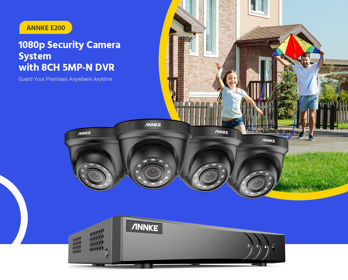 ANNKE 8CH Security CCTV Camera System 3K DVR 81080P Smart IR Night ...