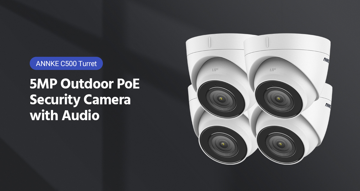 ANNKE Ultra HD 5MP POE Camera 4 Channel POE NVR CCTV Kit Outdoor Indoor ...