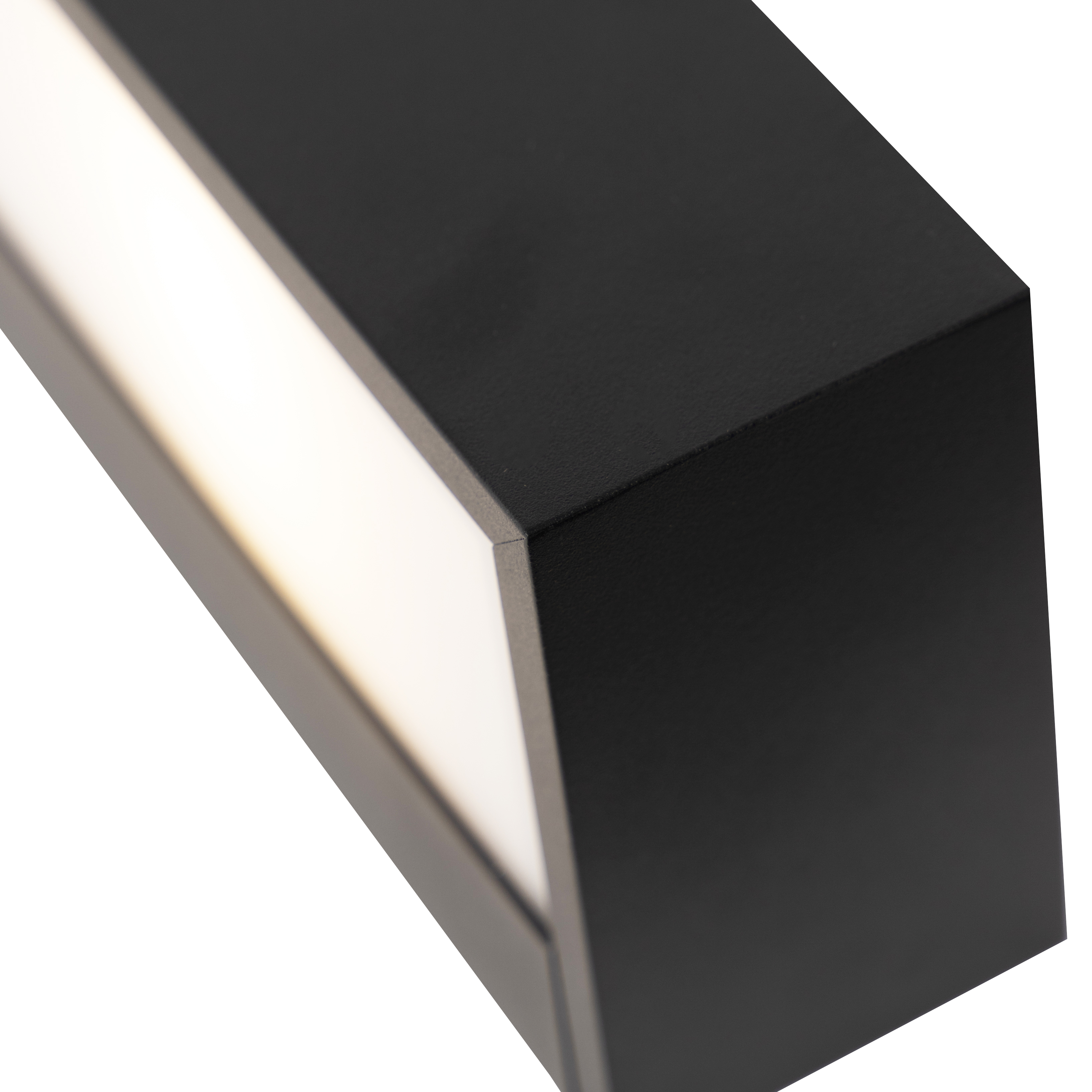 QAZQA + Diseño Lámpara de pared alargada de diseño negra 60 cm - Houx ...