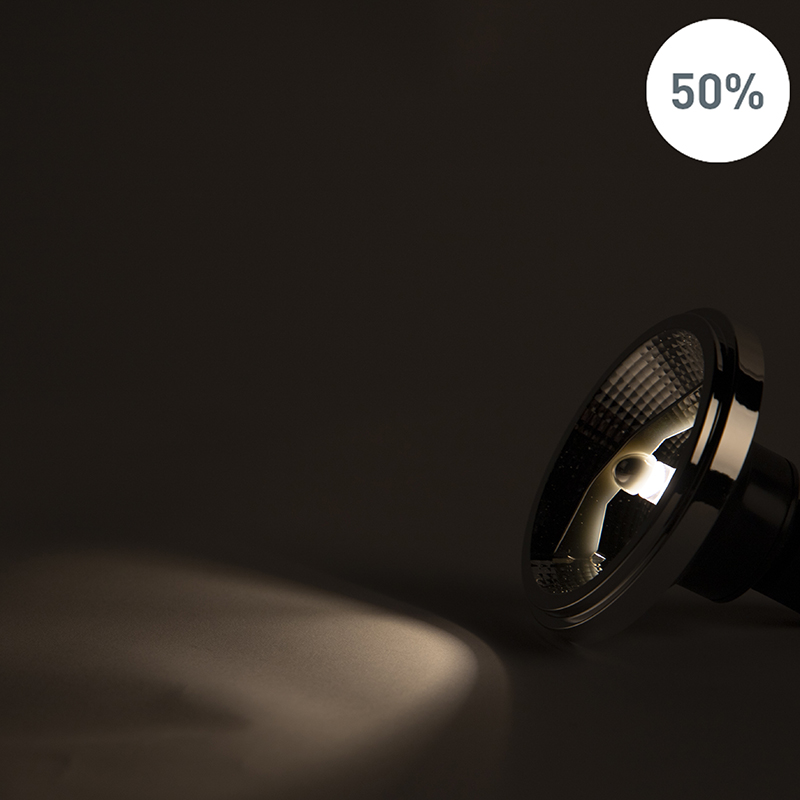 Set of 5 GU10 Dimmable LED Bulbs AR111 11W 810lm 2700K