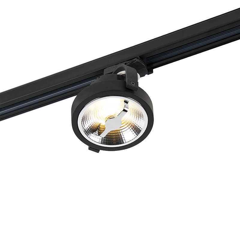 Black Track Spot for 3-Phase Track GU10 111cm - 3-Phase Expert