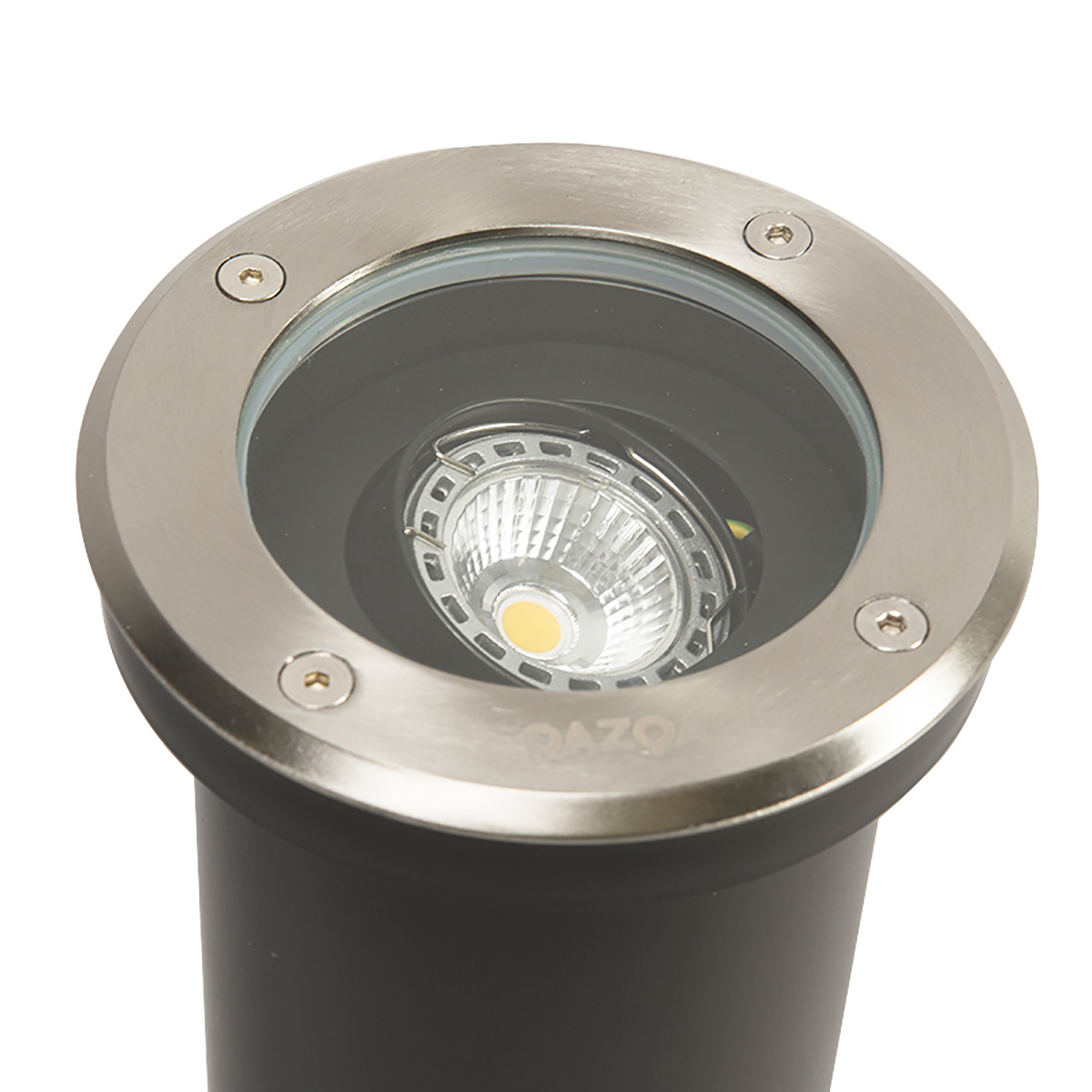 Set of 3 Outdoor Ground Spotlights Steel Adjustable IP65 - Delux