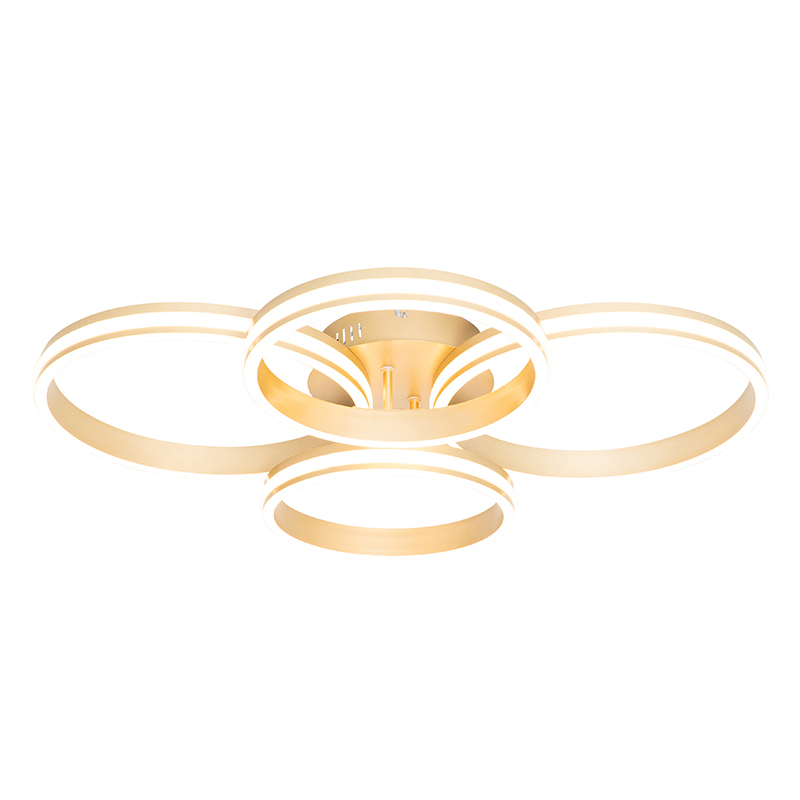 Ceiling Light Brass Incl. LED 3-Step Dimmable 4-Light - Navara