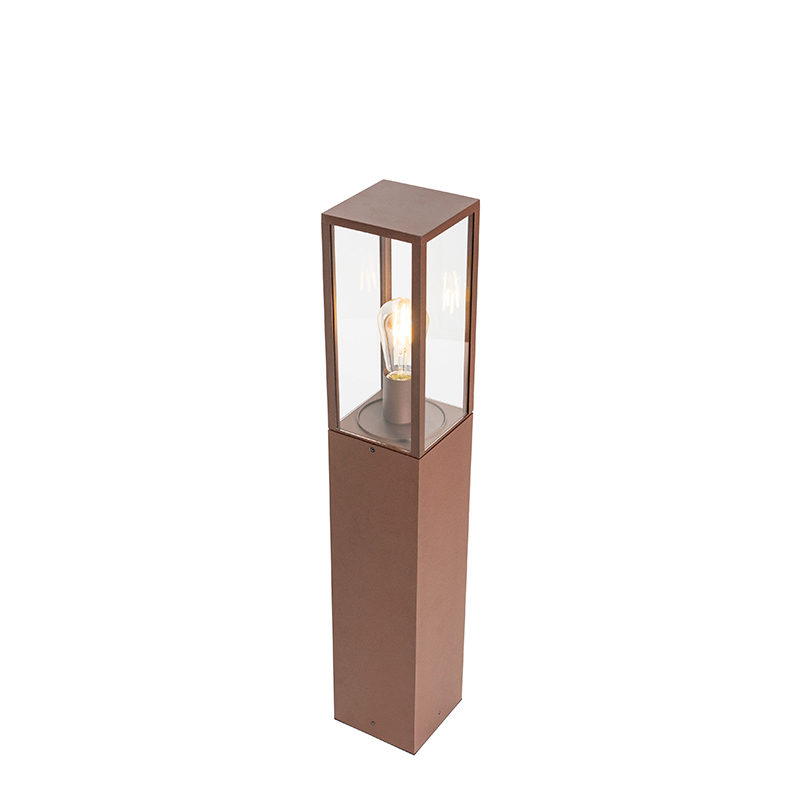 Industrial Outdoor Standing Lamp Rust Brown 80 cm IP44 - Charlois