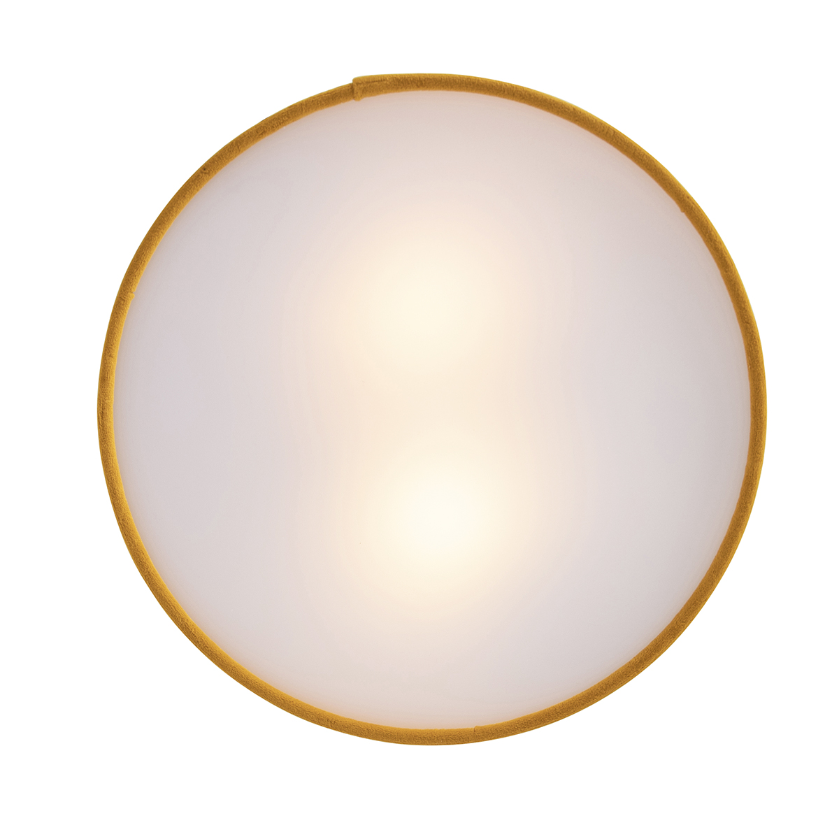 Modern Ceiling Light Ochre 30 cm with Gold Interior - Drum