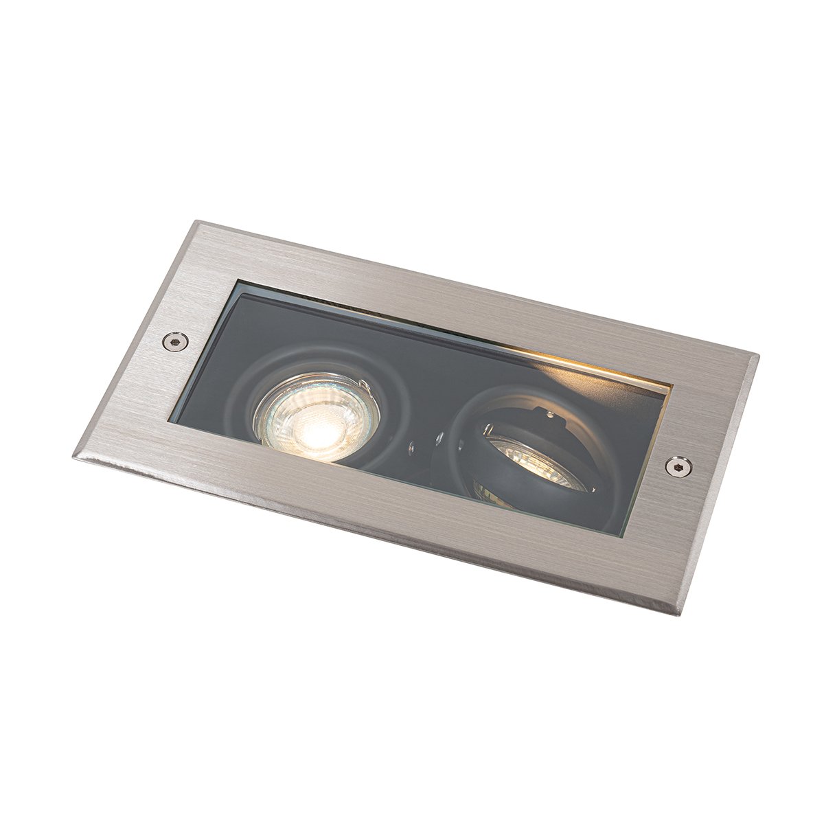 Modern Ground Spot Steel 2-Light Adjustable IP65 - Oneon