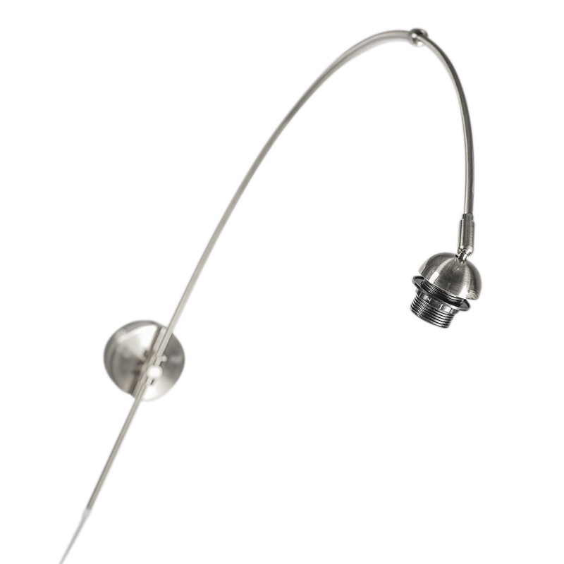 Modern Wall Lamp Steel without Lampshade - Boog