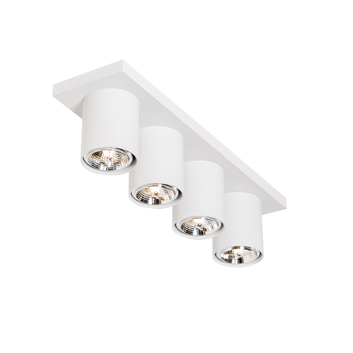 Modern Ceiling Spotlight White 4-Light - Tubo
