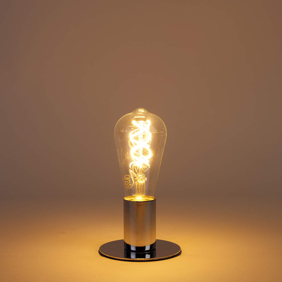 Set of 5 E27 LED Spiral Filament Bulbs ST64 5W 400 lm 2200K