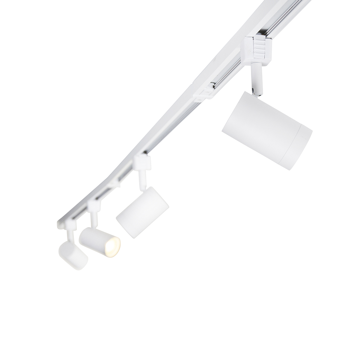 Modern 1-Phase Track Lighting System with 15 Spotlights White - Iconic ...