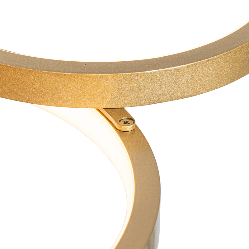 Gold Pendant Light Incl. LED 3-Step Dimmable 3 Lights - Rondas