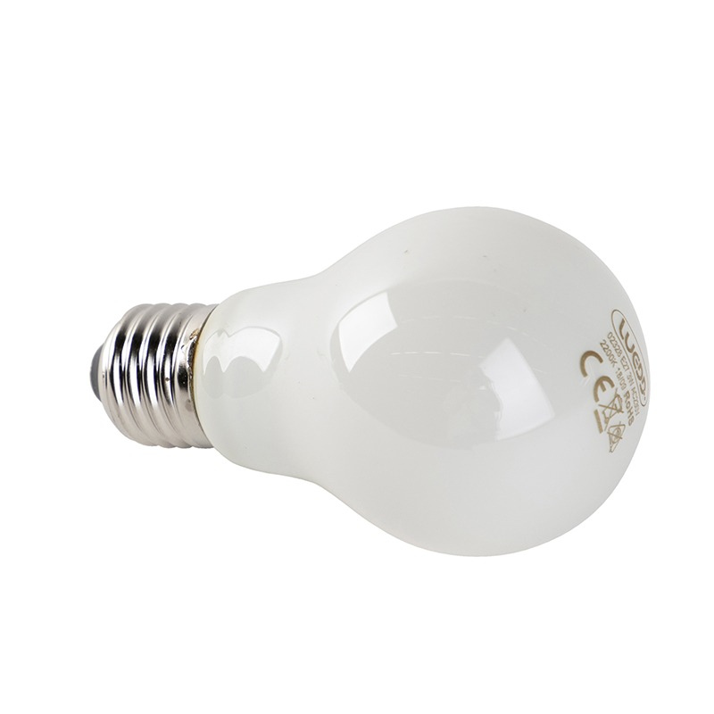 Set of 5 E27 LED Flame Filament Bulbs Opal Glass 3W 250LM 2200K