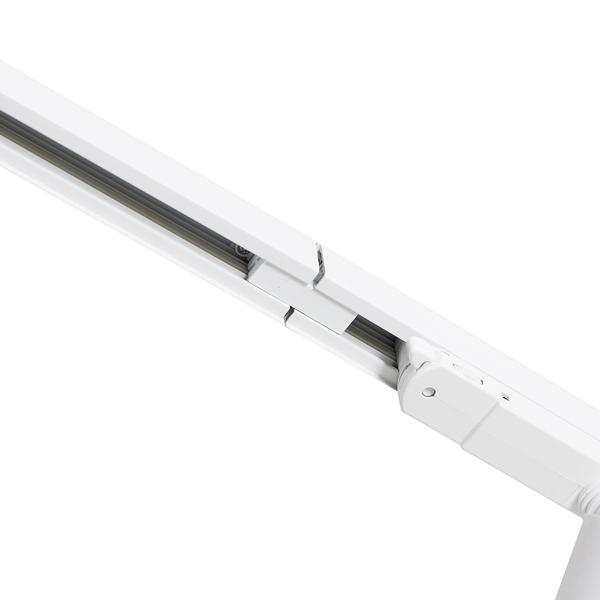 Modern 3-Phase Track Lighting System with 4 Spotlights White - 3-Phase ...