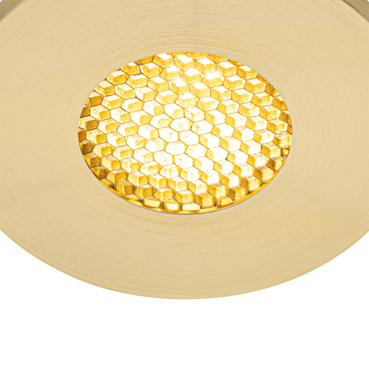 Set of 6 Modern Bathroom Recessed Spotlights Gold IP54 - Shed Honey