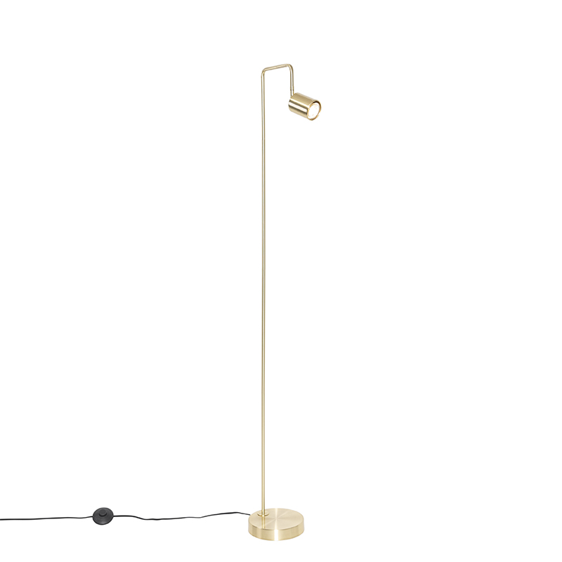 Modern Floor Lamp Brass Adjustable - Java