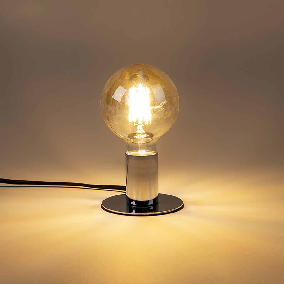 Set of 3 E27 Dim to Warm LED Bulbs G95 Gold 8W 806lm 2000-2700K