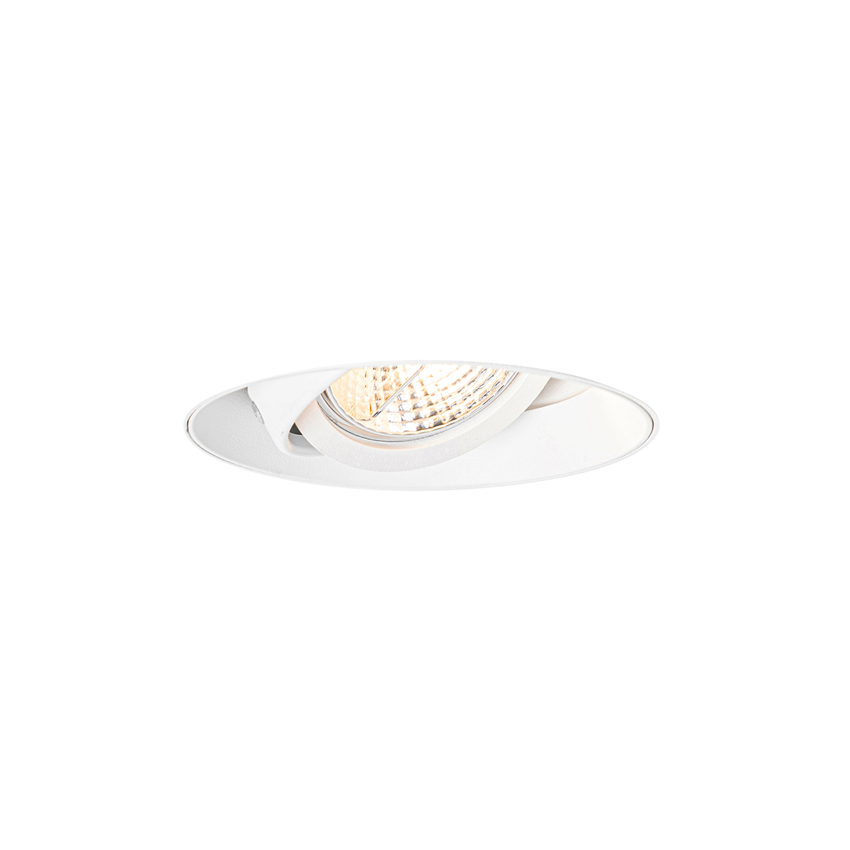 Modern Recessed Spotlight White GU10 AR70 Round Trimless - Oneon