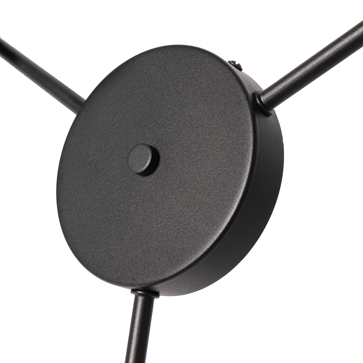 Ceiling lamp black with golden interior 3-light - Multidrum