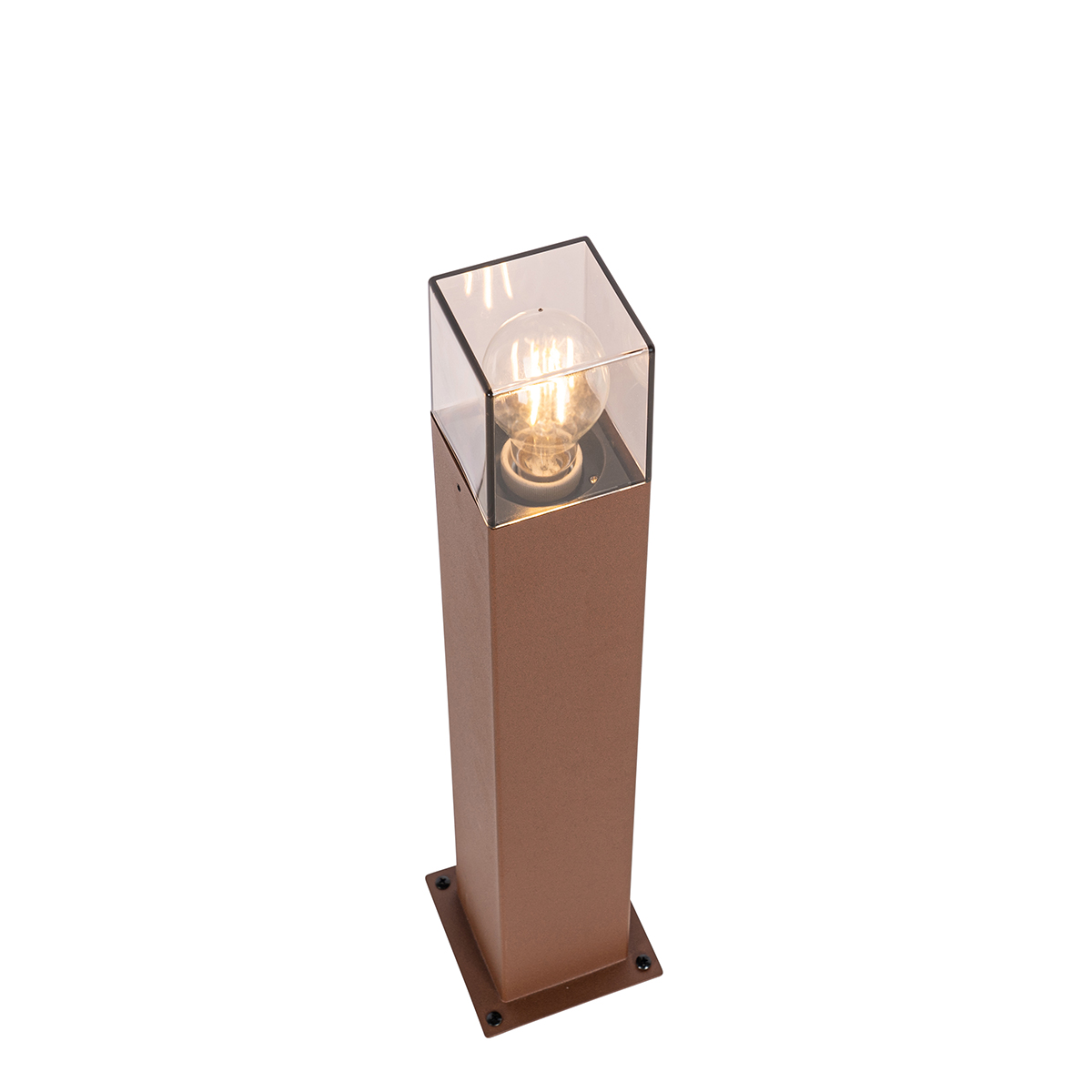 Industrial Outdoor Standing Lamp Rust Brown 50 cm IP44 - Denmark