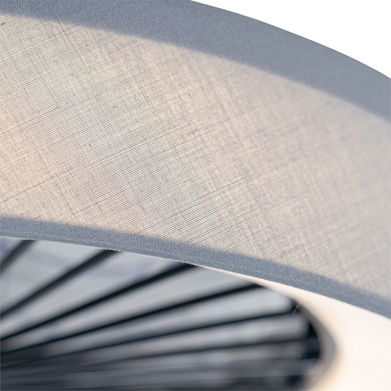 Ceiling Fan Grey with Star Effect 47cm incl. LED Dimmable with Remote ...