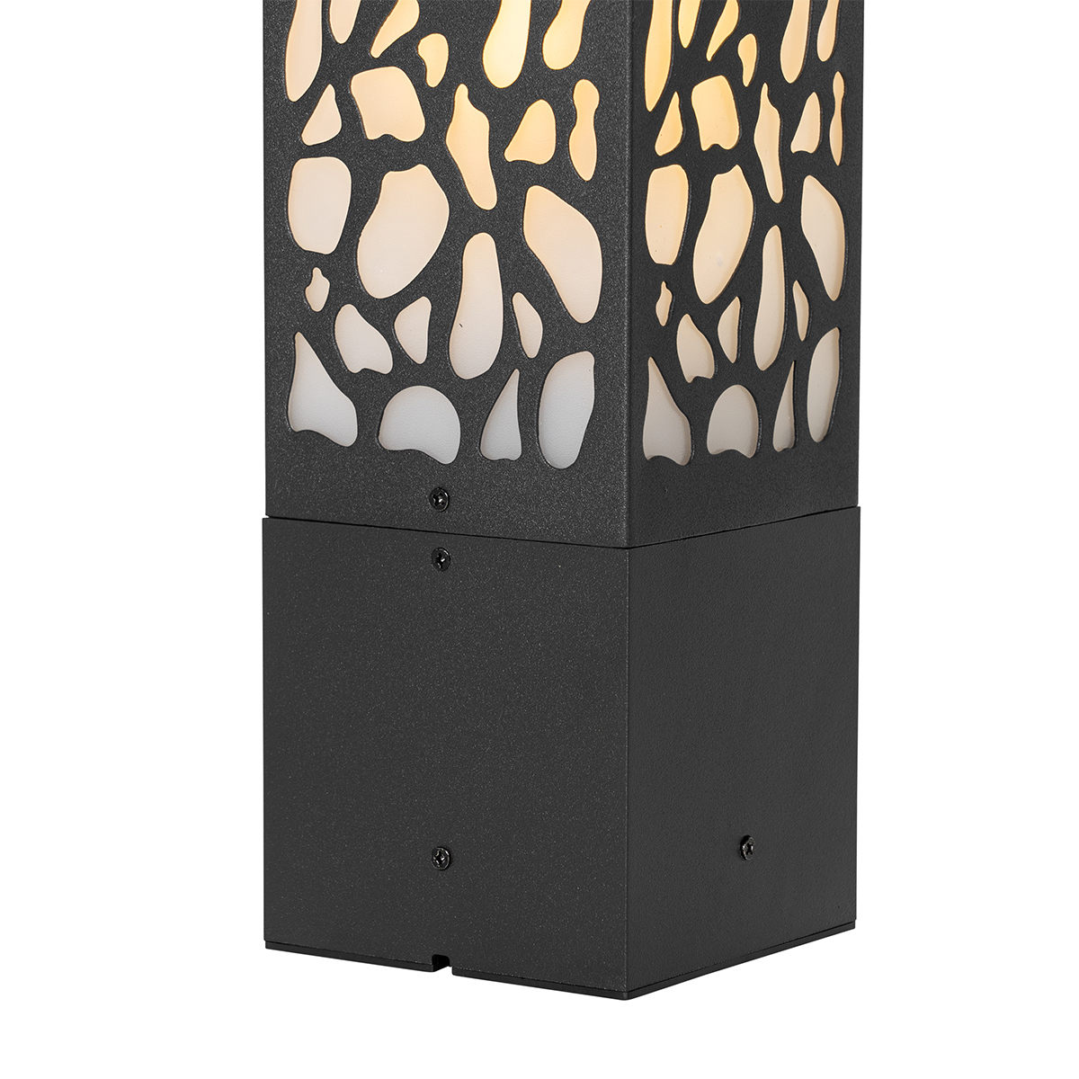 QAZQA nicole - Lampe sur pied extérieur - 1 lumière - L 10 cm - Noir ...