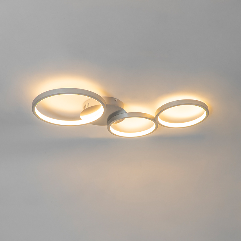 Design Ceiling Light Steel Incl. LED 3-Step Dimmable 3-Lights - Pande