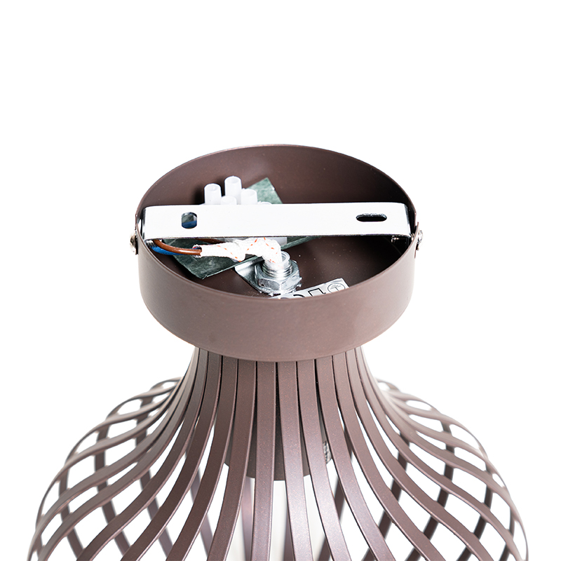 Modern Ceiling Light Brown 18 cm - Saffira