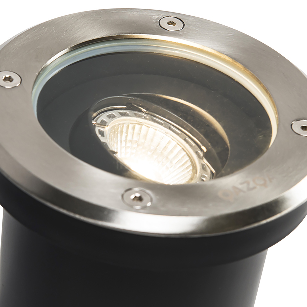 Set of 3 Outdoor Ground Spotlights Steel Adjustable IP65 - Delux