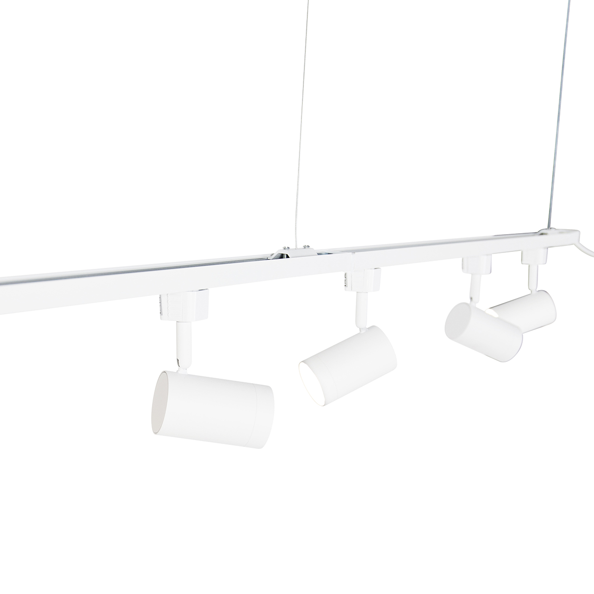 Modern Hanging Track Lighting with 5 Spotlights White 1-Phase - Iconic ...