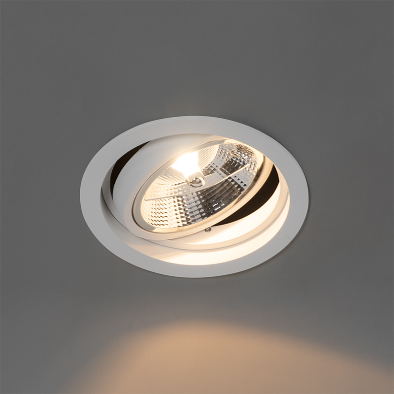 Round Recessed Spot White Adjustable - Chuck 111