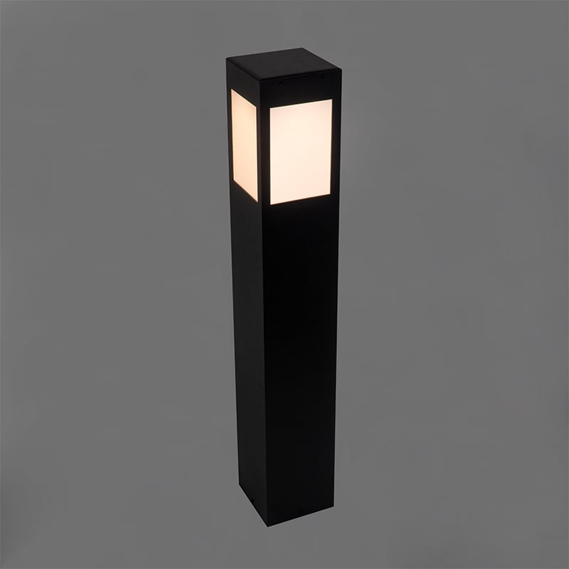 Standing Outdoor Lamp Black 80 cm with Dim Light and Solar Sensor ...