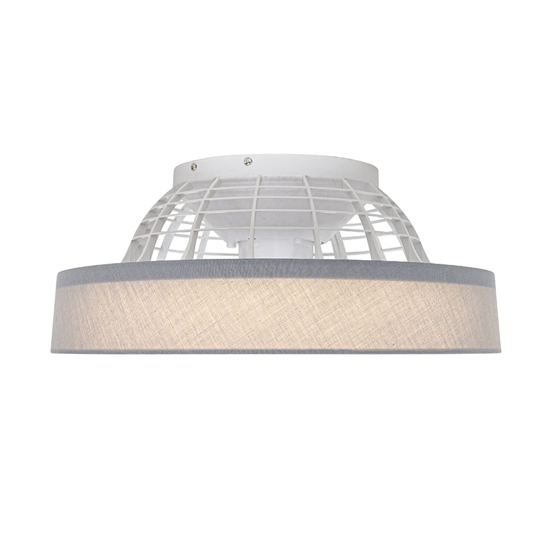 Ceiling Fan Grey with Star Effect 47cm incl. LED Dimmable with Remote ...