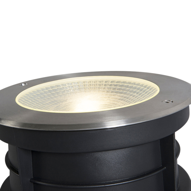 Modern Ground Spot Steel Incl. 20W LED - Bridge