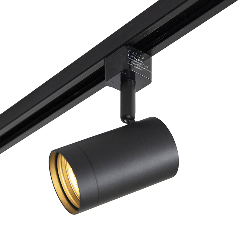 Modern Track Lighting with 14 Spotlights Black 1-Phase - Iconic Jeana