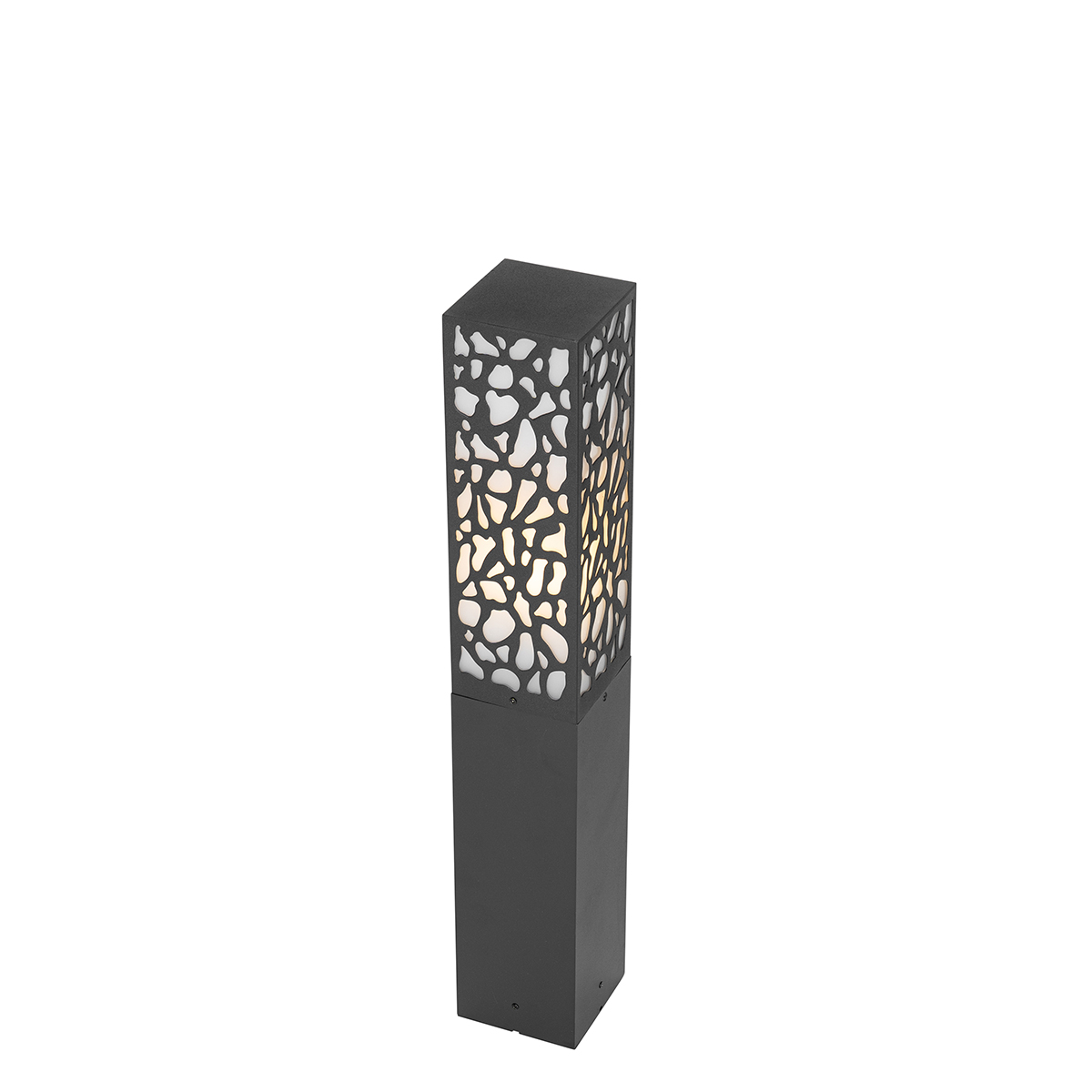 Smart Outdoor Bollard Black 60 cm IP44 incl. Wifi ST64 - Nicole