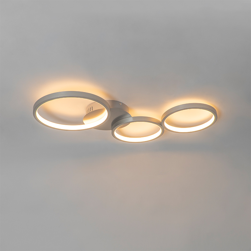 Design Ceiling Light Steel Incl. LED 3-Step Dimmable 3-Lights - Pande