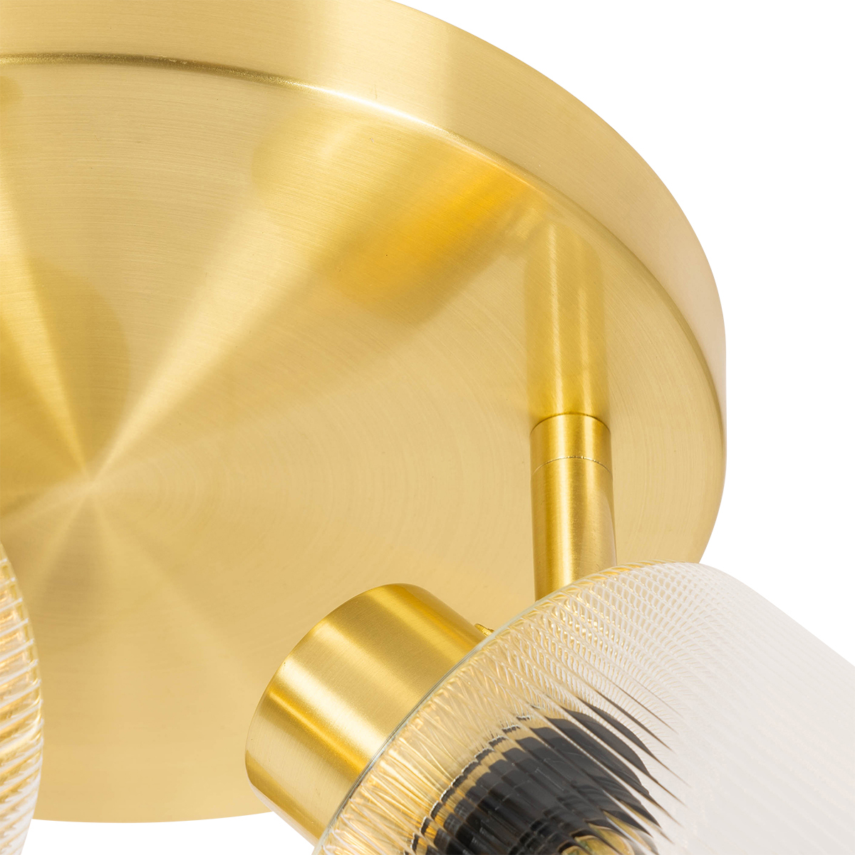 Ceiling Spot Gold with Glass 3-Light Adjustable Round - Laura