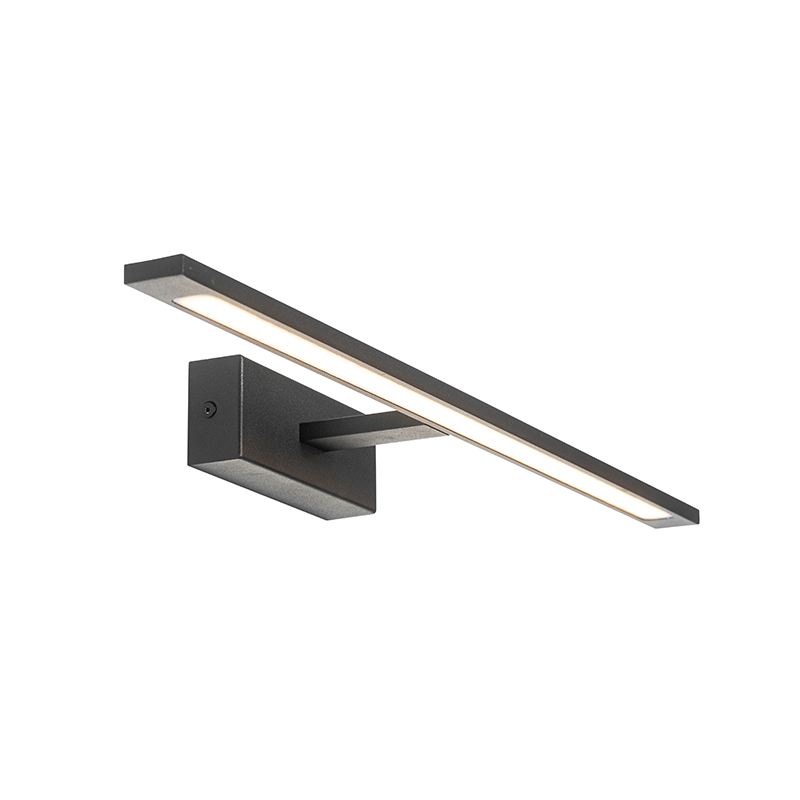 Modern Wall Light Black 62 cm Incl. LED IP44 - Jerre