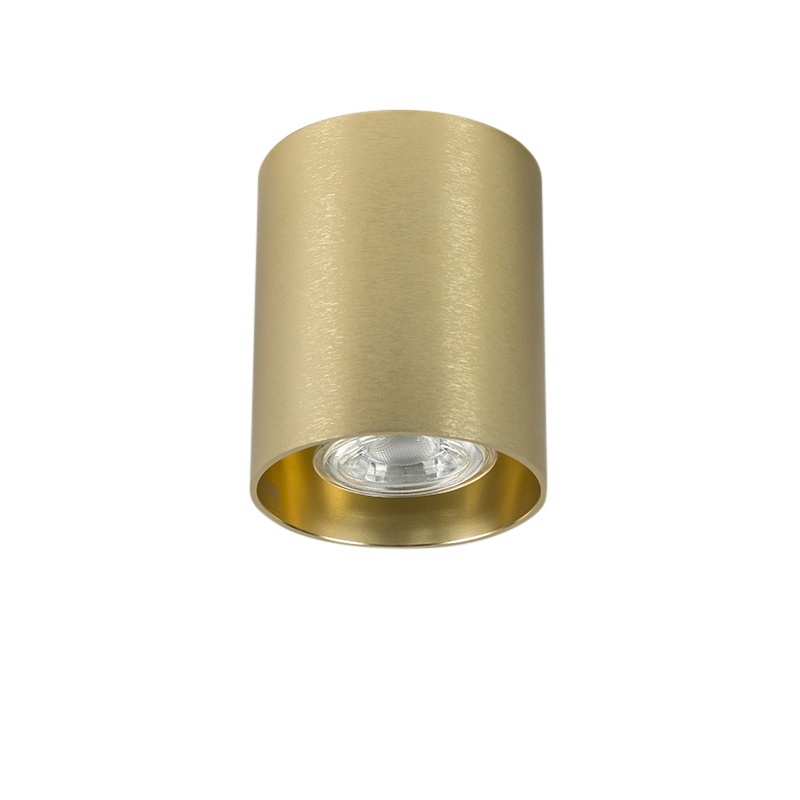 Design Surface Mounted Spotlight Gold GU10 50mm - Tubo