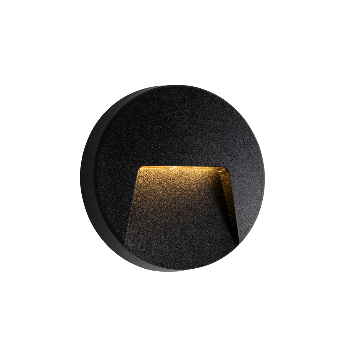 Outdoor Wall Light Black Round Incl. LED IP65 - Gem