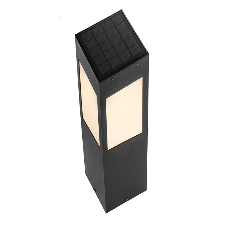 Standing Outdoor Lamp Black 80 cm with Dim Light and Solar Sensor ...
