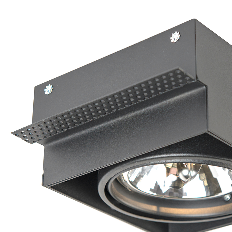 Recessed Spot Black AR111 Swivel and Tilt Trimless - Oneon