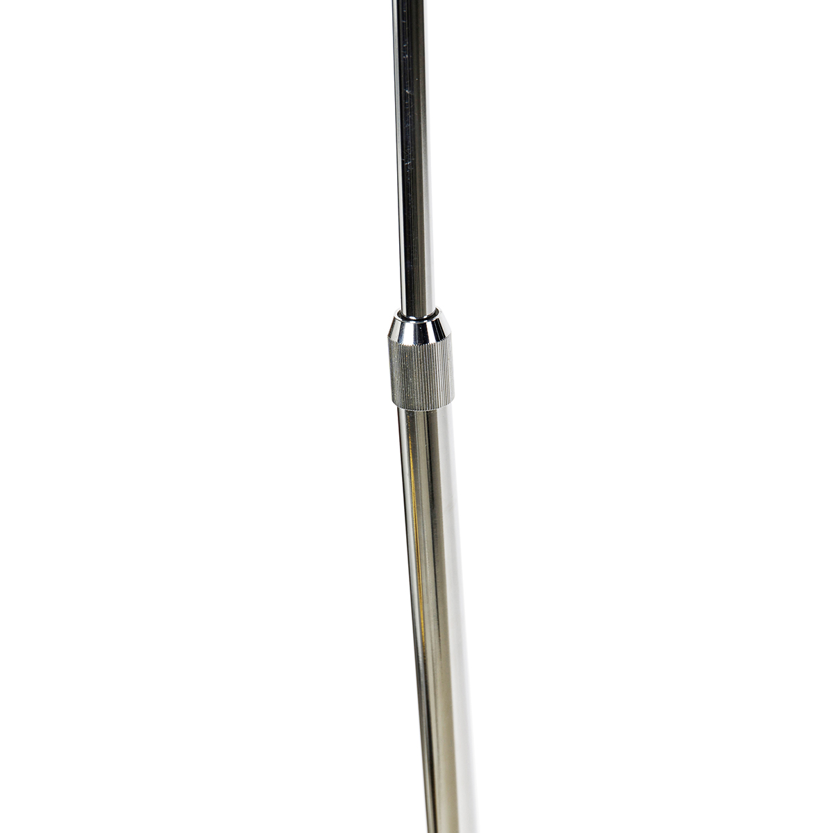 Smart Arc Lamp Chrome with White Lampshade Incl. Wifi A60 - Arc Basic