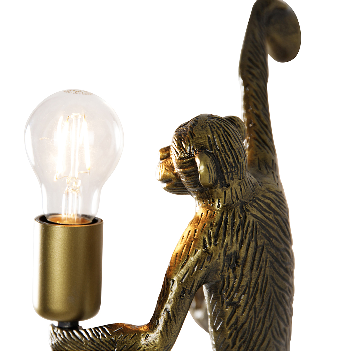 Classic Wall Lamp Gold - Animal Monkey