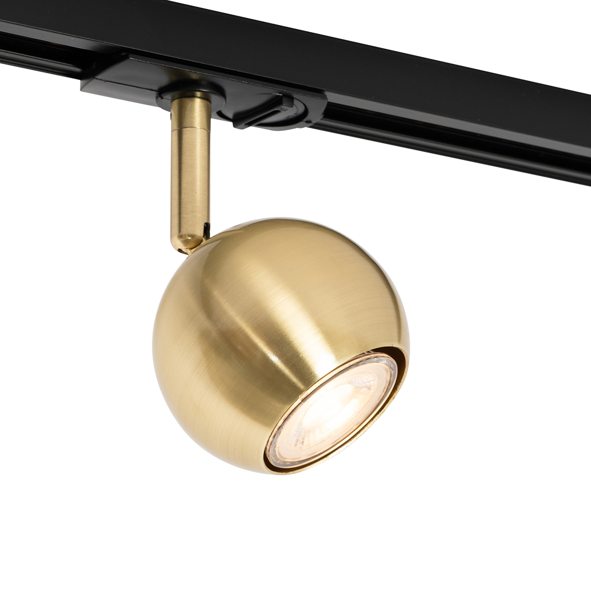 Modern Track Lighting with 3 Spotlights Black 1-Phase - Iconic Gissi