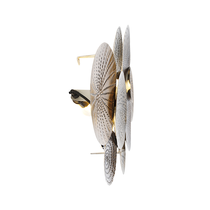 Orientalische Wandlampe antik gold 2-flammig - Kelly