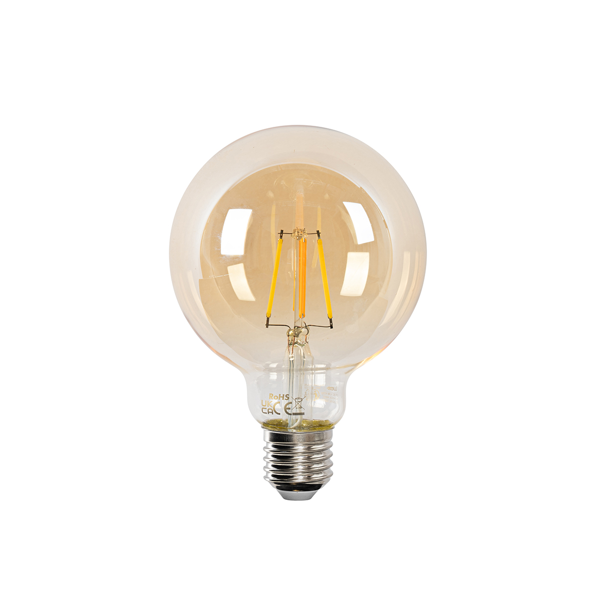 Smart E27 dimmbar in Kelvin LED-Lampe G95 Goldline 4,9W 470 lm 1800-4000K