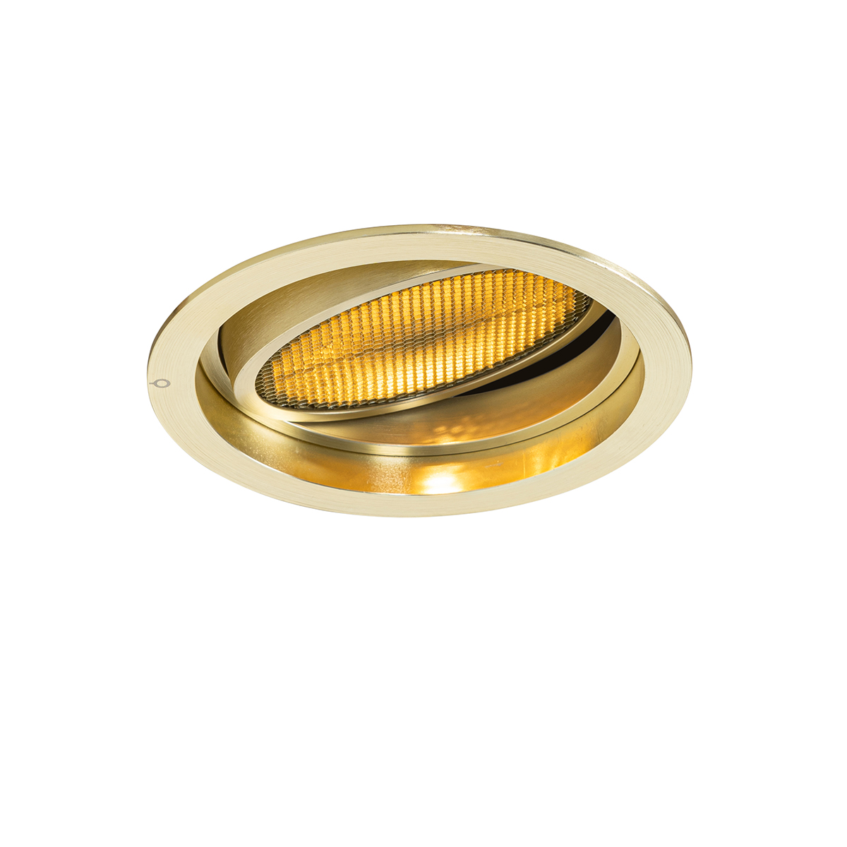 Set of 6 Modern Recessed Spotlights Gold Adjustable - Coop 111 Honey