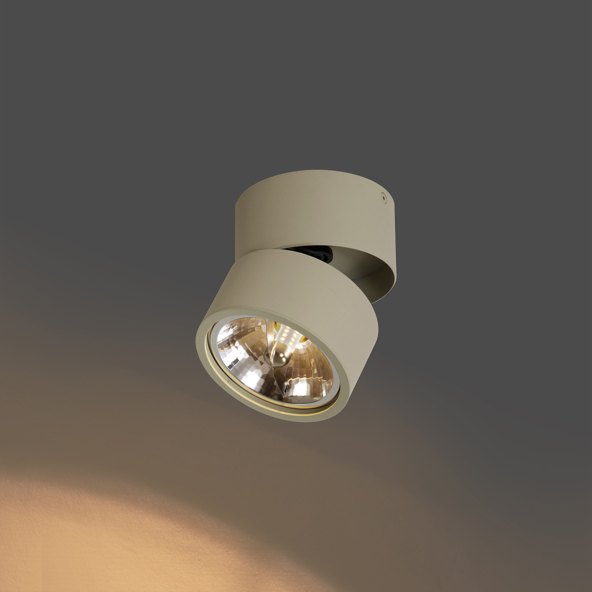 Modern Ceiling Spotlight Beige G9 Round Swivel and Tilt - Go Nine